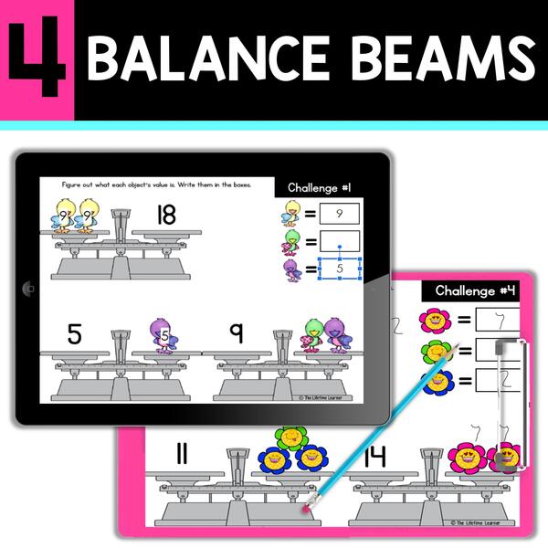 Math Balance Beams - The Lifetime Learner