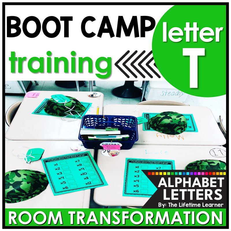 Boot Camp Classroom Transformation Letter T - The Lifetime Learner