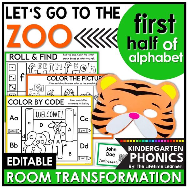 Kindergarten Alphabet Letters Zoo Room Transformation - The Lifetime ...
