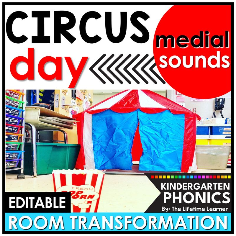 Kindergarten Medial Sounds Circus Room Transformation - The Lifetime ...