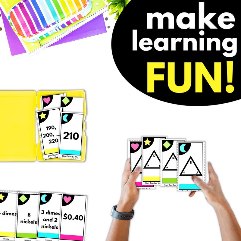 2nd Grade Math Playing Card Games