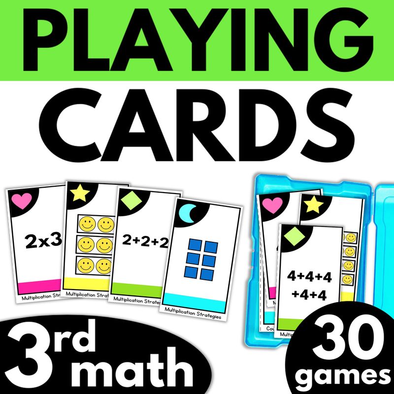 3rd Grade Math Playing Card Games