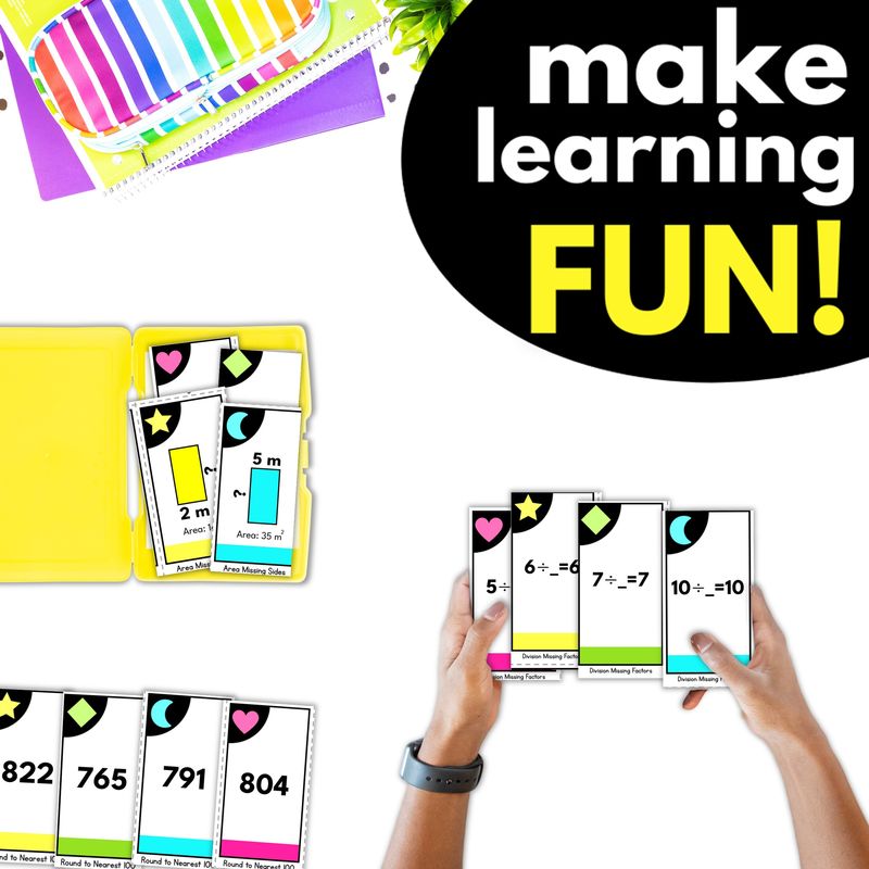 3rd Grade Math Playing Card Games