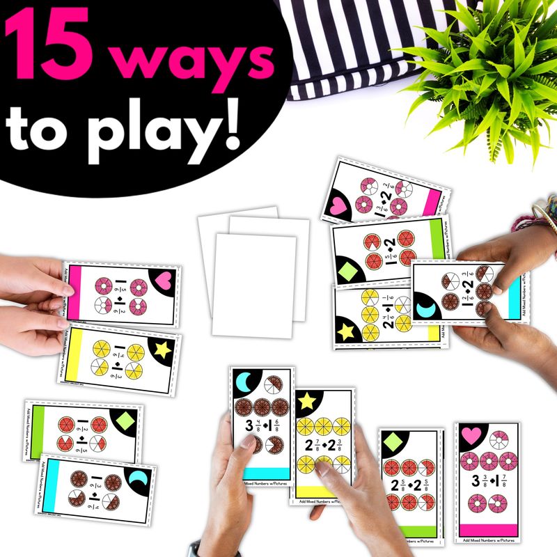 4th Grade Math Playing Card Games