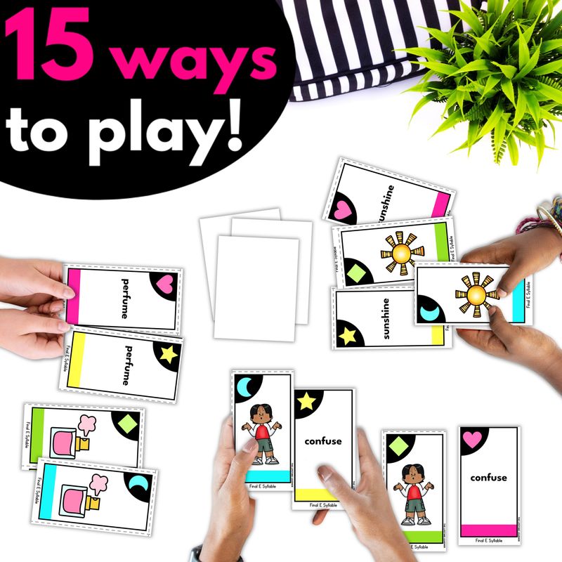 2nd Grade Phonics Playing Cards - The Lifetime Learner