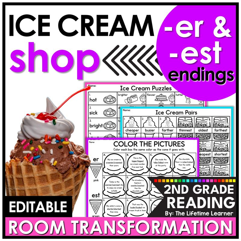 ER EST Endings 2nd Grade Ice Cream Room Transformation - The Lifetime ...
