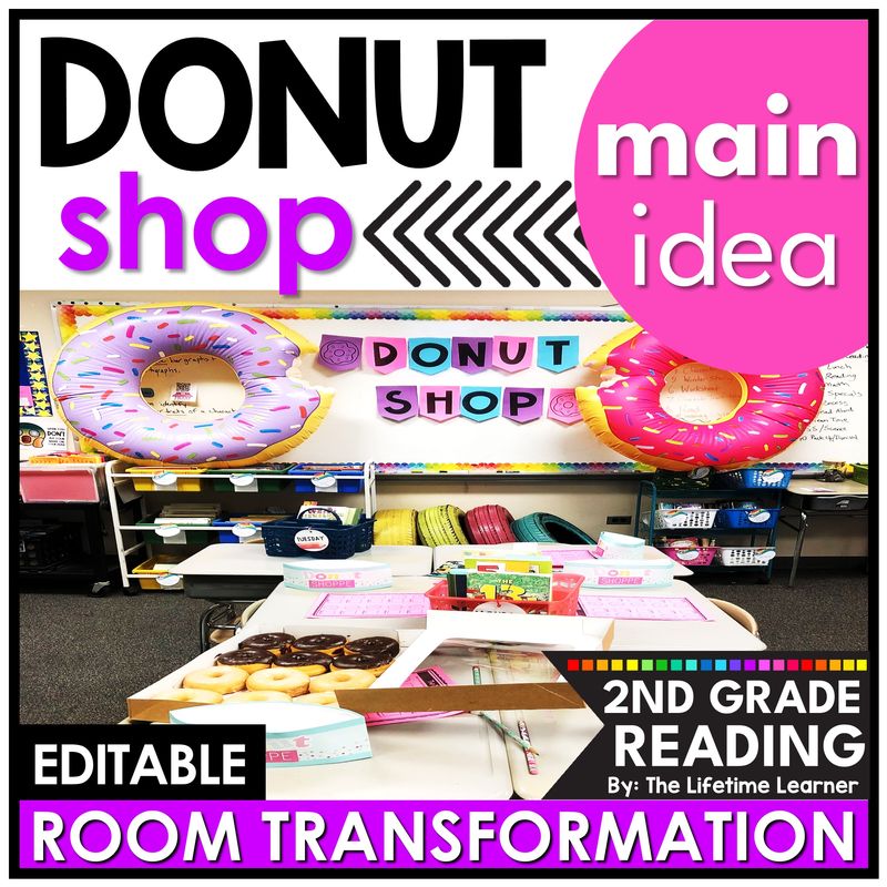 Main Idea and Details 2nd Grade Donut Shop Room Transformation - The ...