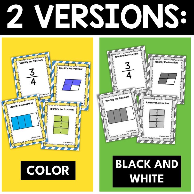 Identifying Fractions Math Spoons Game - The Lifetime Learner