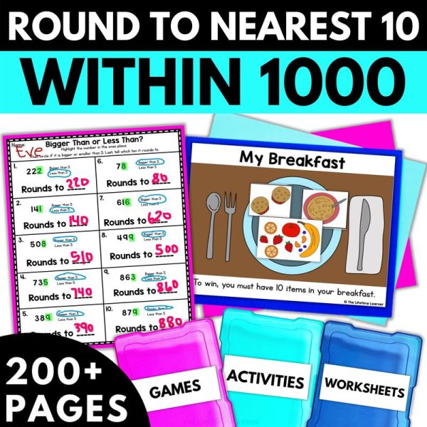 3rd Grade Rounding to the Nearest 10 Worksheets & Activities - The ...