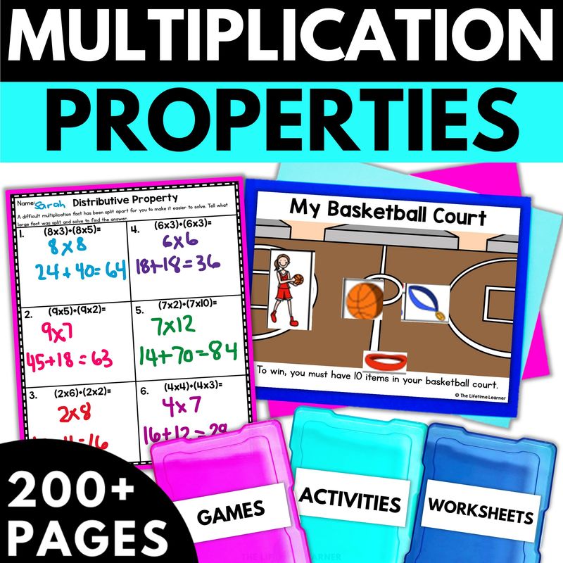 3rd Grade Multiplication Properties Worksheets & Activities - The ...
