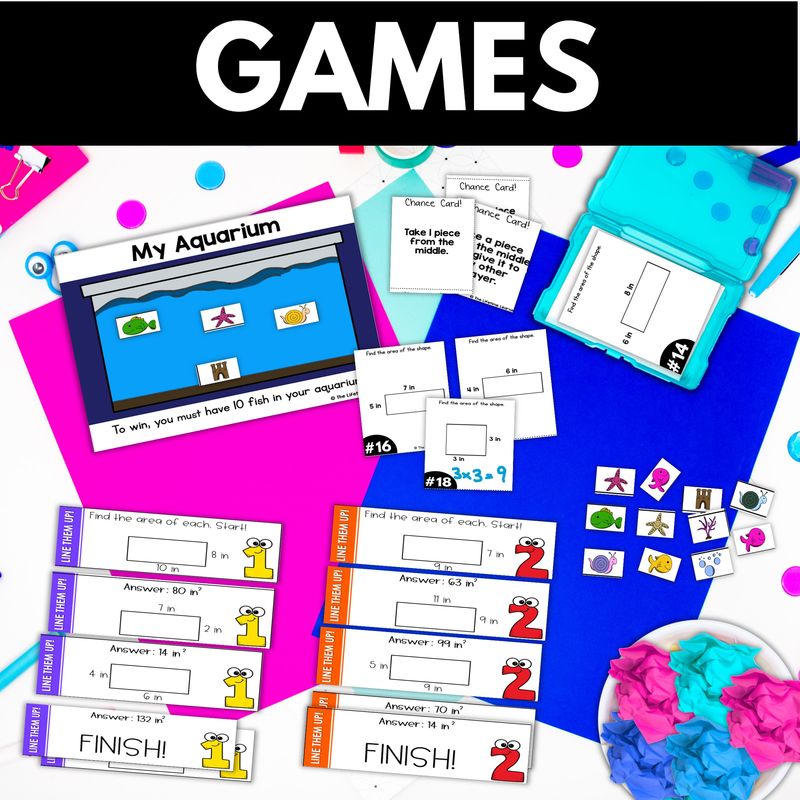 3rd Grade Area of Rectangles Worksheets & Activities - The Lifetime Learner