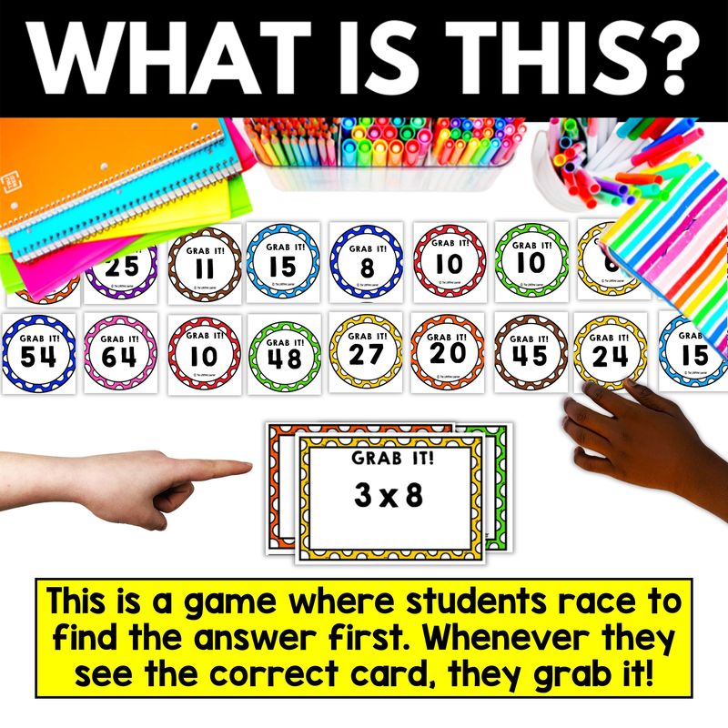 Grab It Multiplication Facts Game