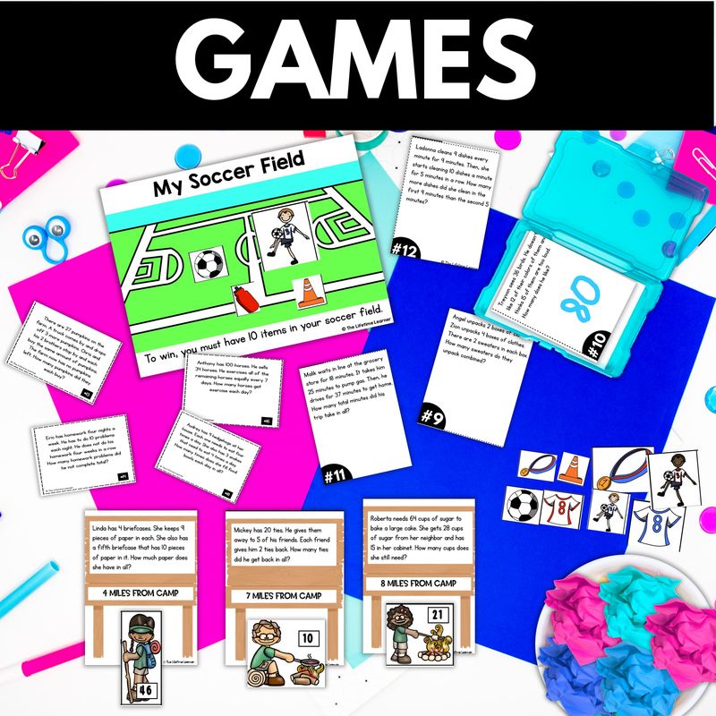 3rd Grade Multi Step Word Problems Worksheets & Activities - The ...