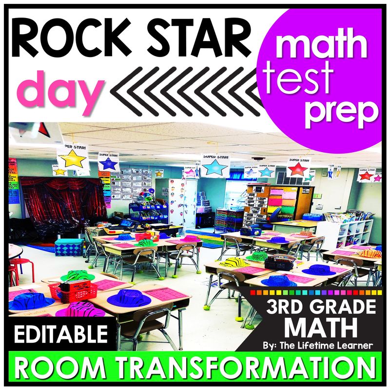3rd Grade Math Test Prep Rock Star Room Transformation - The Lifetime ...