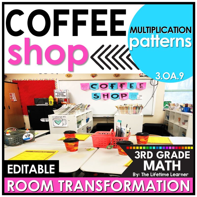 3rd Grade Multiplication Patterns Coffee Shop Room Transformation - The ...