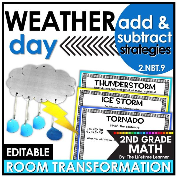 2nd Grade Add & Subtract Strategies Weather Room Transformation - The ...