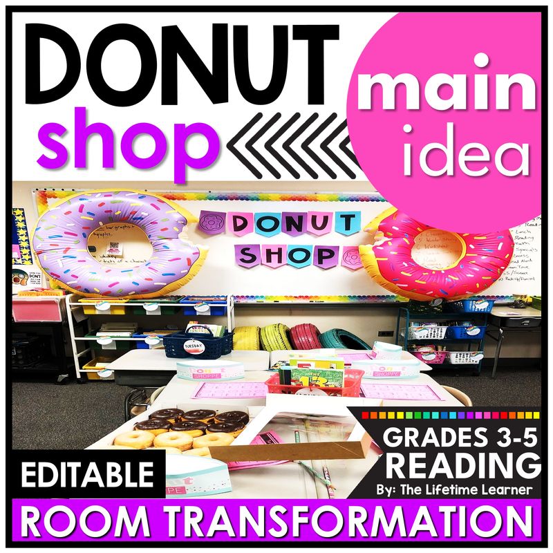 Donut Classroom Transformation Main Idea Reading Passages - The ...