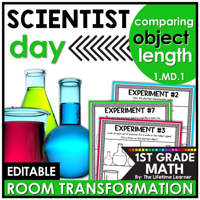 1st Grade Comparing Objects Scientist Room Transformation The Lifetime Learner