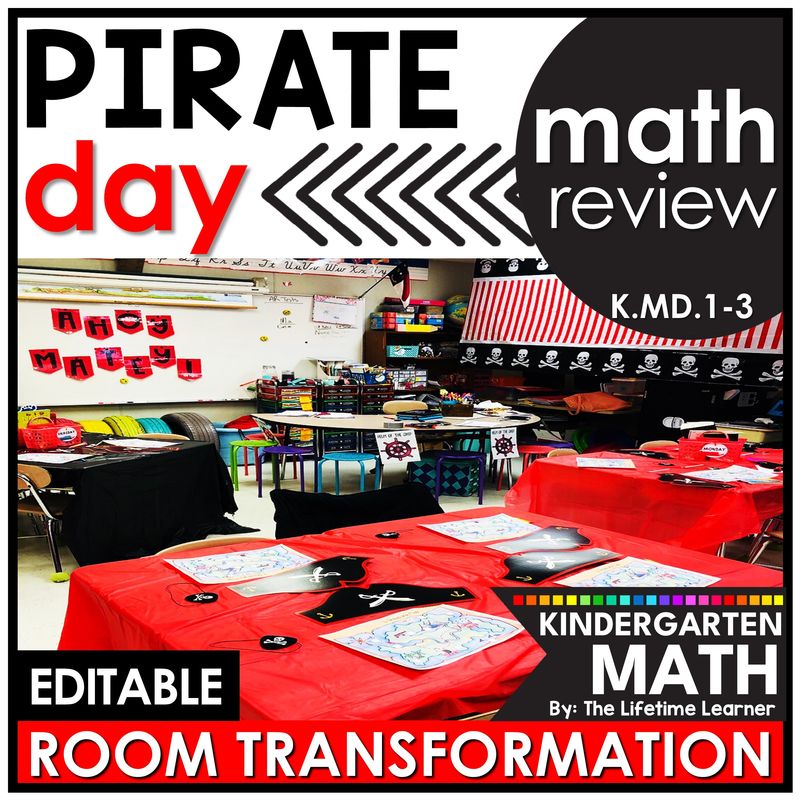 Kindergarten Pirate Classroom Transformation Math Review - The Lifetime ...