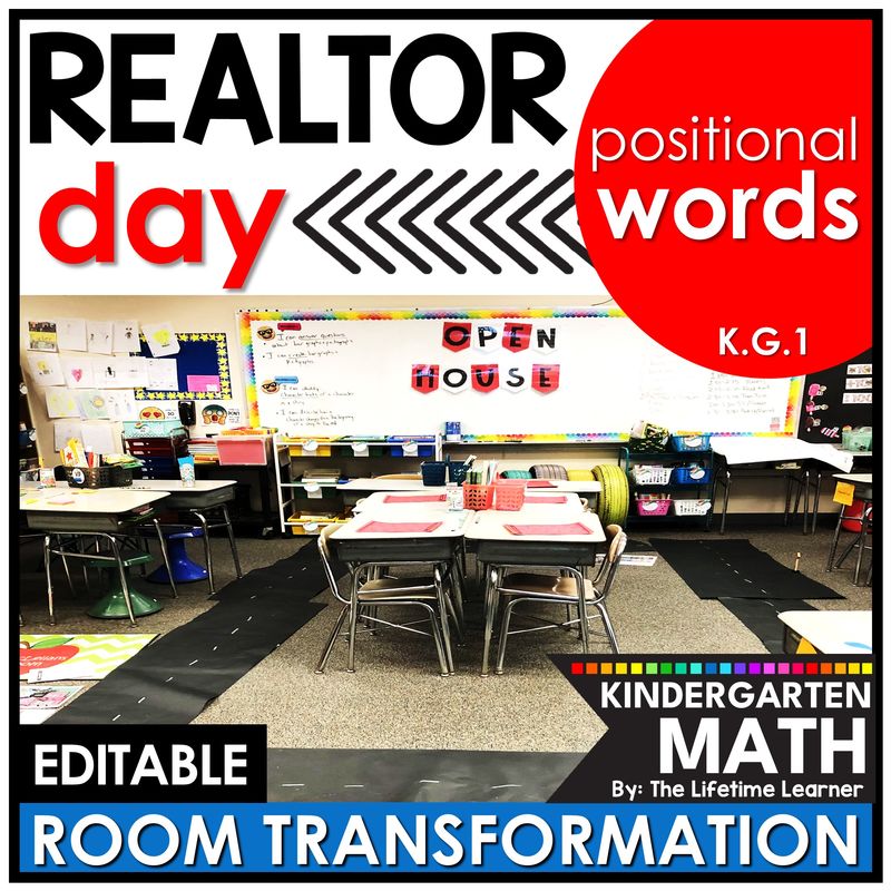 Kindergarten Realtor Classroom Transformation Positional Words - The ...