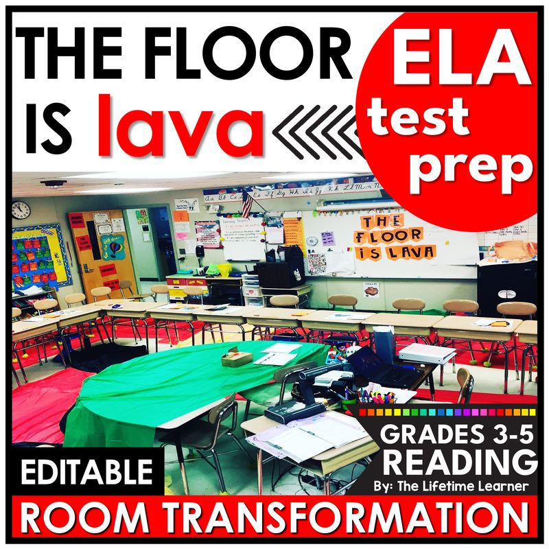 The Floor is Lava Classroom Transformation ELA Test Prep Reading ...