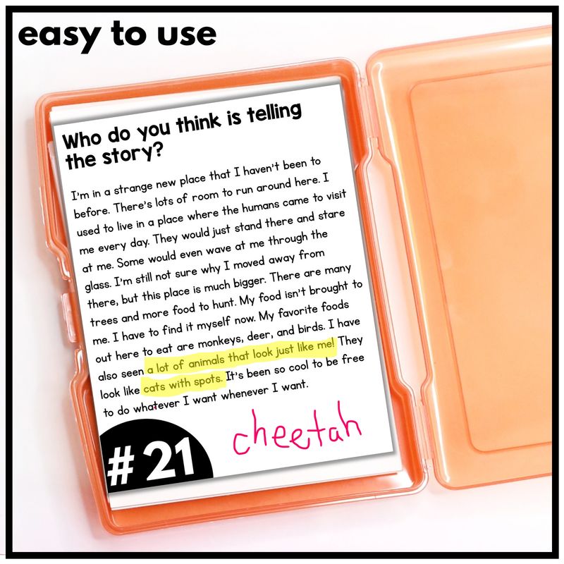 Making Inferences Task Cards 3rd 4th 5th Grade | Reading Practice