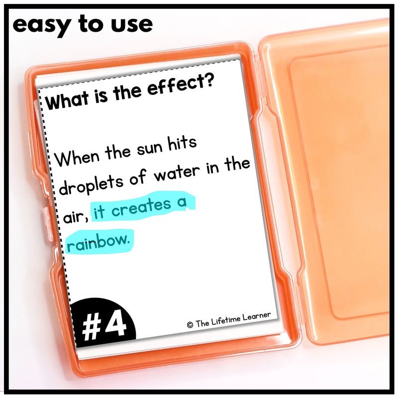 Cause and Effect Task Cards 3rd 4th 5th Grade | Reading Practice