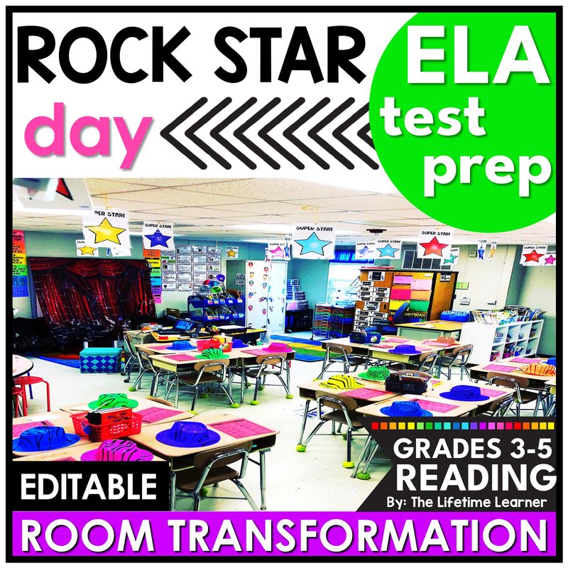Rock Star Classroom Transformation ELA Test Prep Reading Passages - The ...