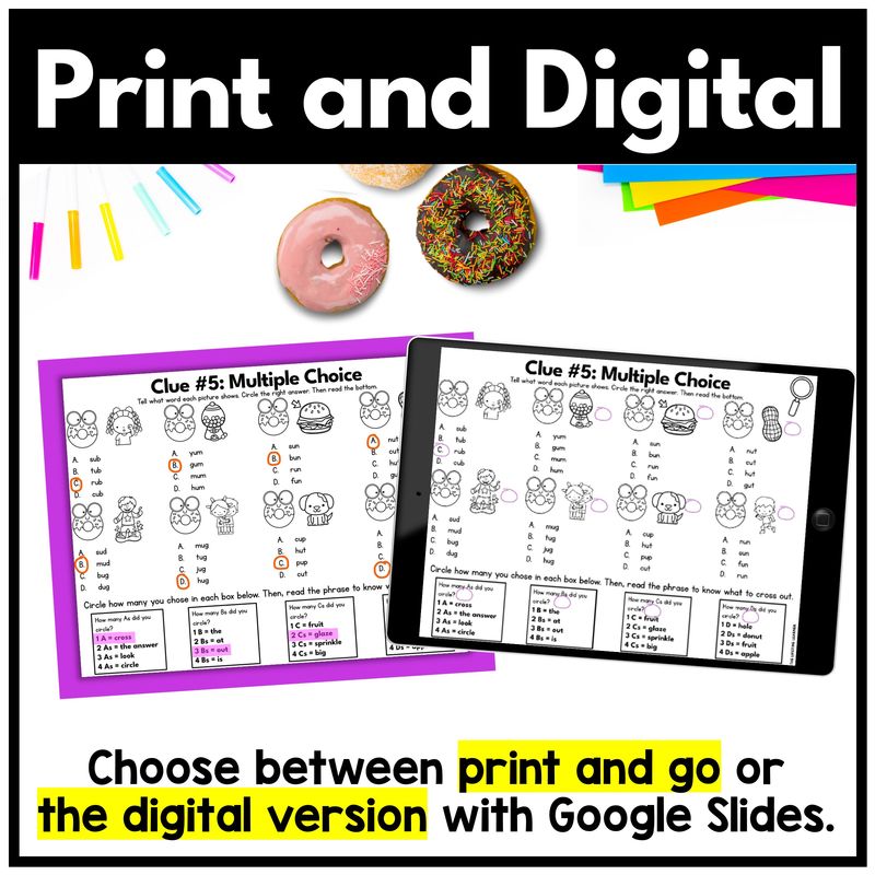 Donut Math Mystery 2nd Grade | Money Practice