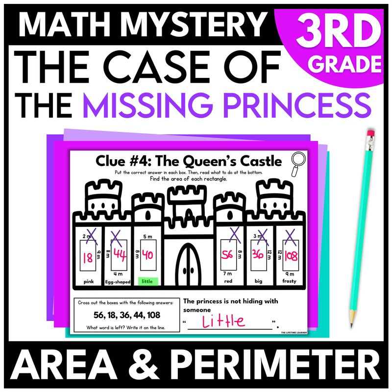 Fairy Tale Math Mystery | 3rd Grade Area and Perimeter