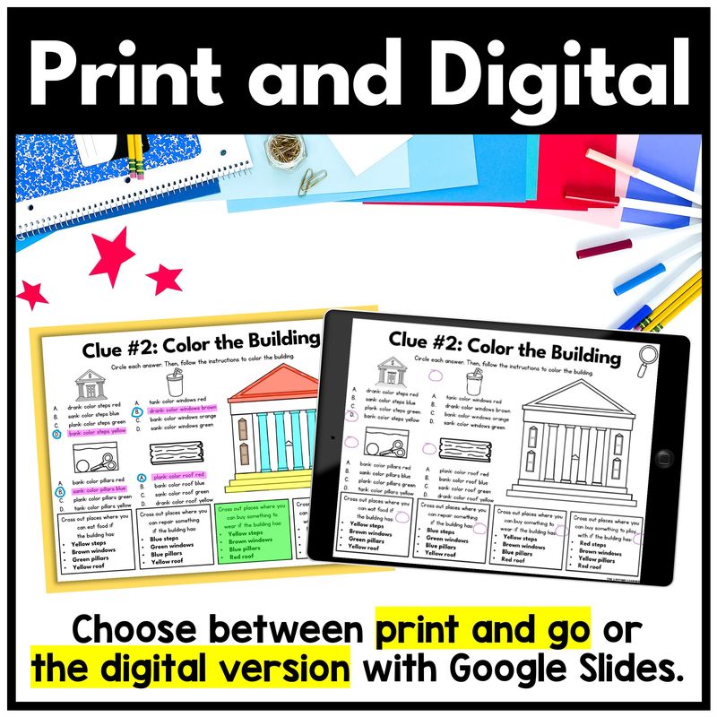 Mail Math Mystery 3rd Grade | Telling Time