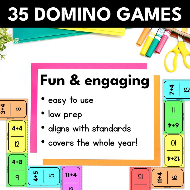Addition and Subtraction Dominoes | Math Fact Fluency