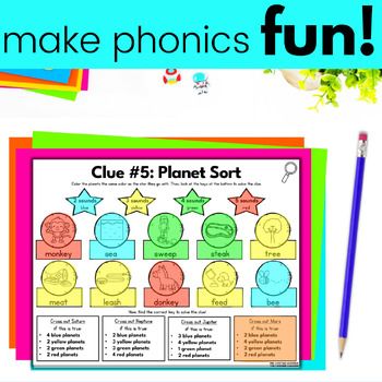 CVC Words Mystery Bundle | 30 Reading Mysteries for Kindergarten