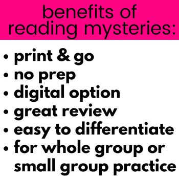 CVC Words Mystery Bundle | 30 Reading Mysteries for Kindergarten