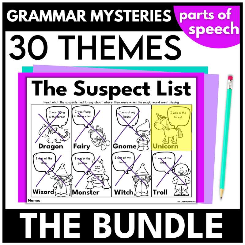 Parts of Speech Mystery Bundle