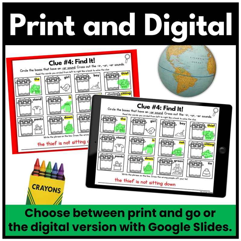 2nd Grade Back to School Mystery Phonics Review