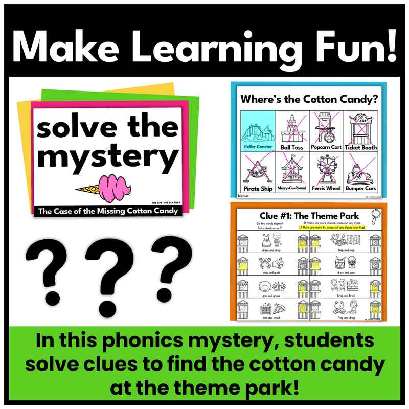 Theme Park Phonics Mystery Kindergarten | R Blends