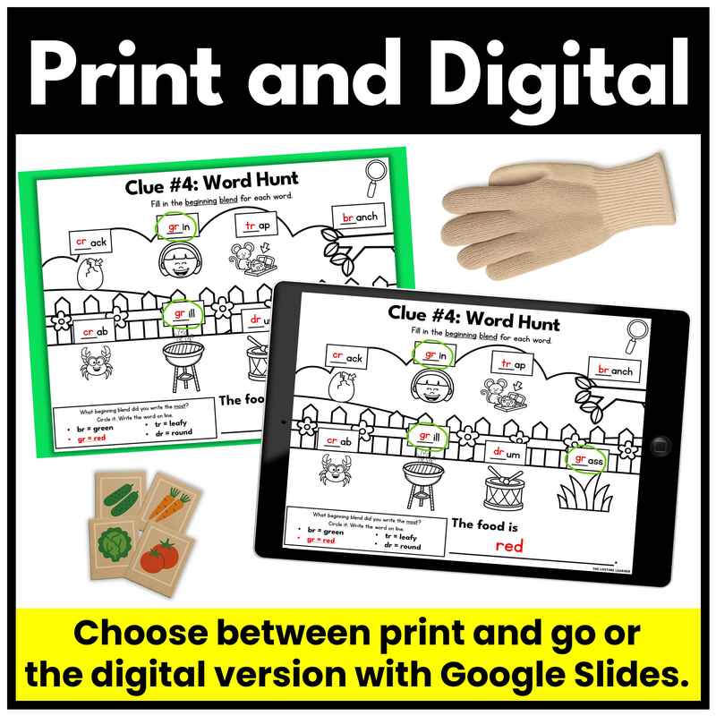 Spring Phonics Mystery Kindergarten | Reading Game