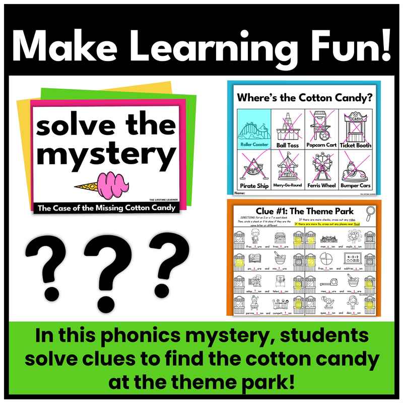 2nd Grade Phonics Theme Park Mystery Final Stable Syllable