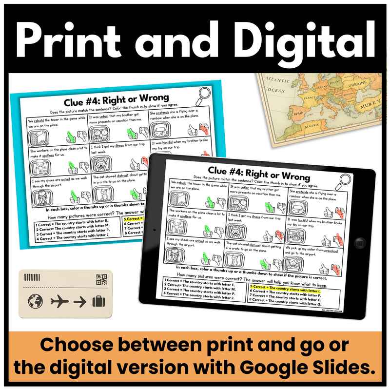 Travel Phonics Mystery 2nd Grade | Prefixes and Suffixes Activity