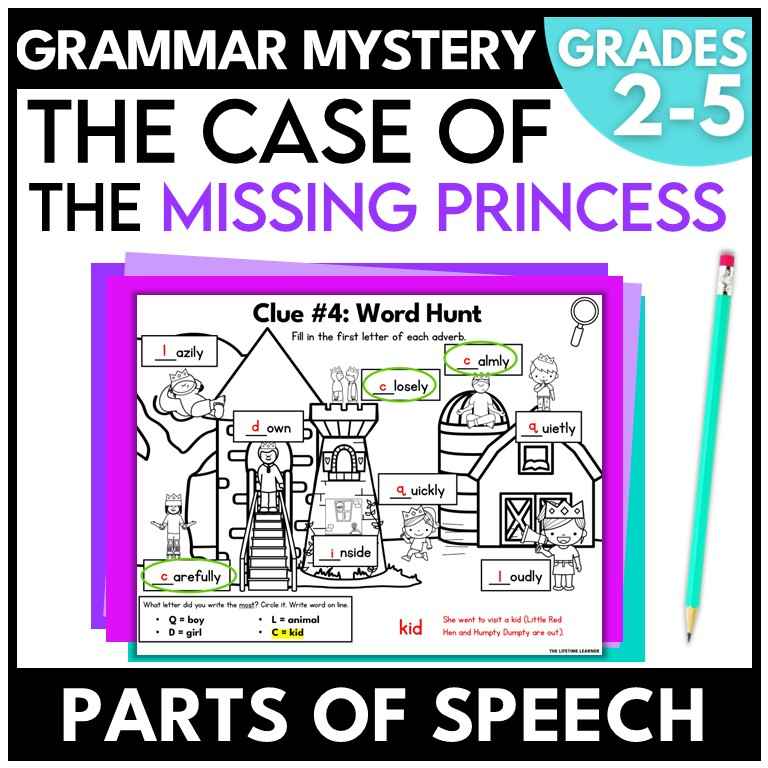 Fairy Tale Parts of Speech Mystery | Escape Room Activity