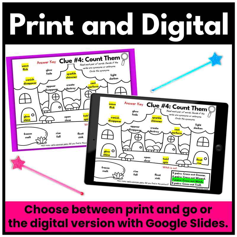 Magic Wand Parts of Speech Mystery | Escape Room Activity