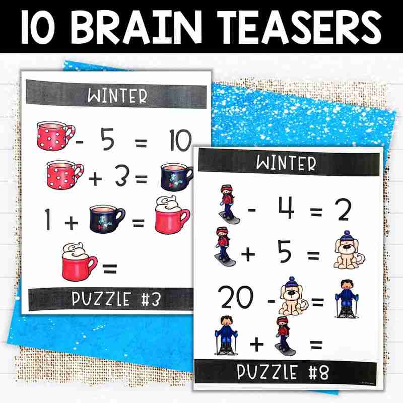 Winter Math Brain Teasers