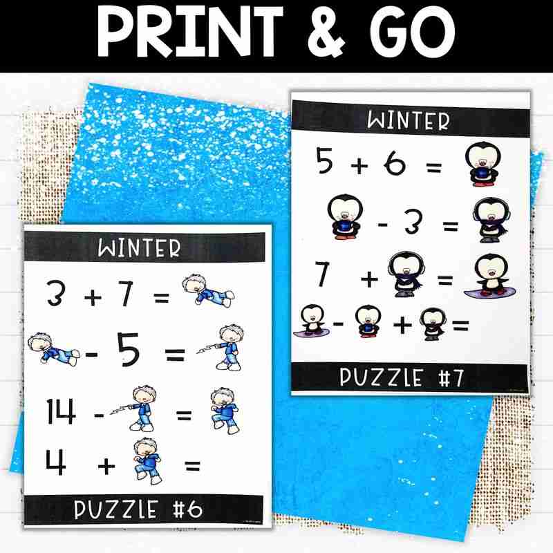 Winter Math Brain Teasers