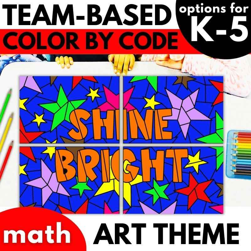 Art Math Coloring Activities | Collaborative Posters