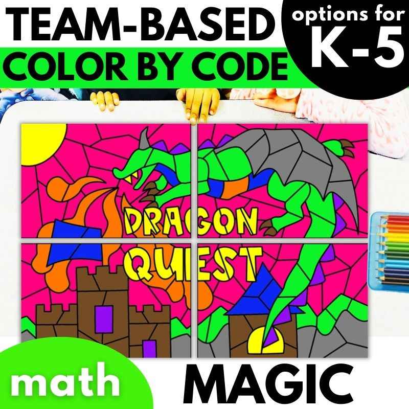 Magic Math Coloring Activities | Collaborative Posters