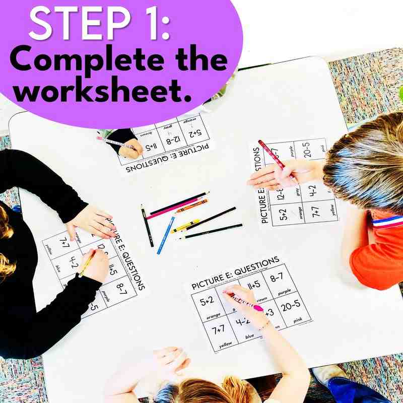 Magic Math Coloring Activities | Collaborative Posters