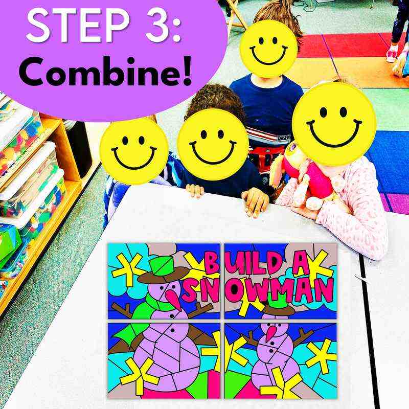 Winter Math Coloring Activities | Collaborative Posters